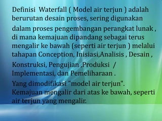 model waterfall | PPTX