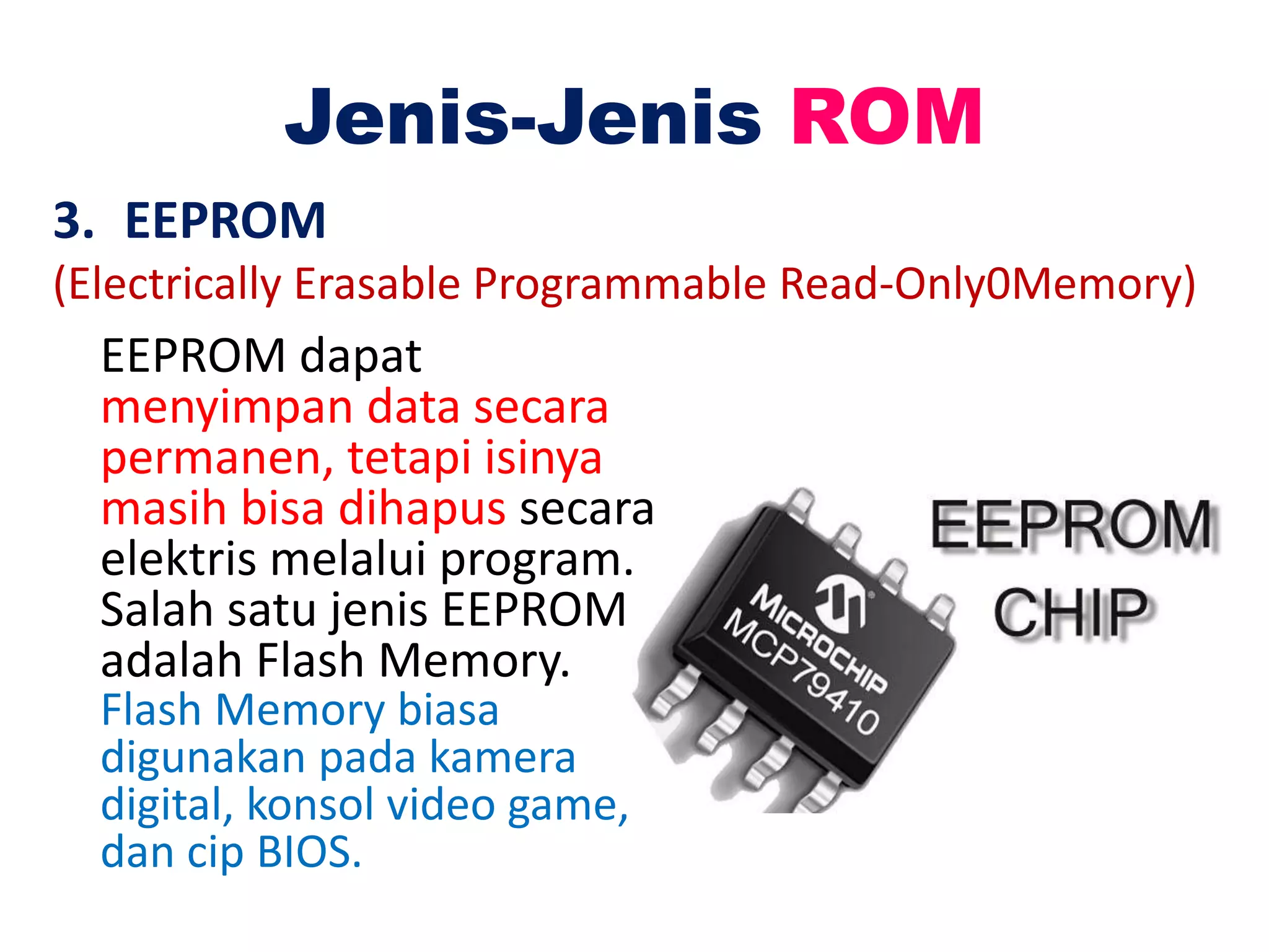 Memori Internal : RAM dan ROM | PPTX