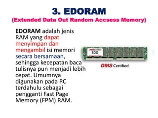 Memori Internal : RAM dan ROM | PPTX