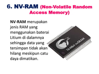 Memori Internal : RAM dan ROM | PPTX
