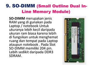 Memori Internal : RAM dan ROM | PPTX