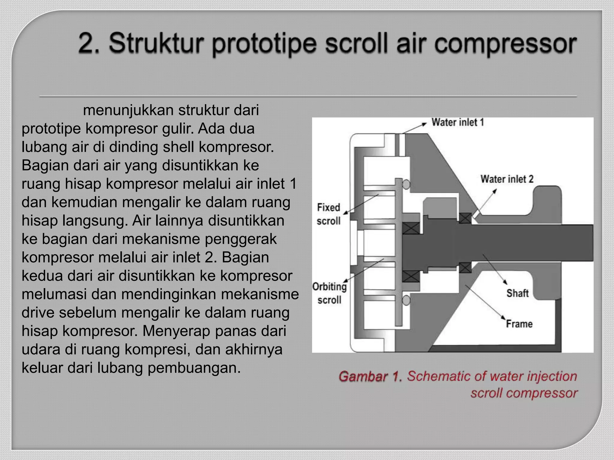 water injection scroll compressor in automotive fuel cell systems | PPTX