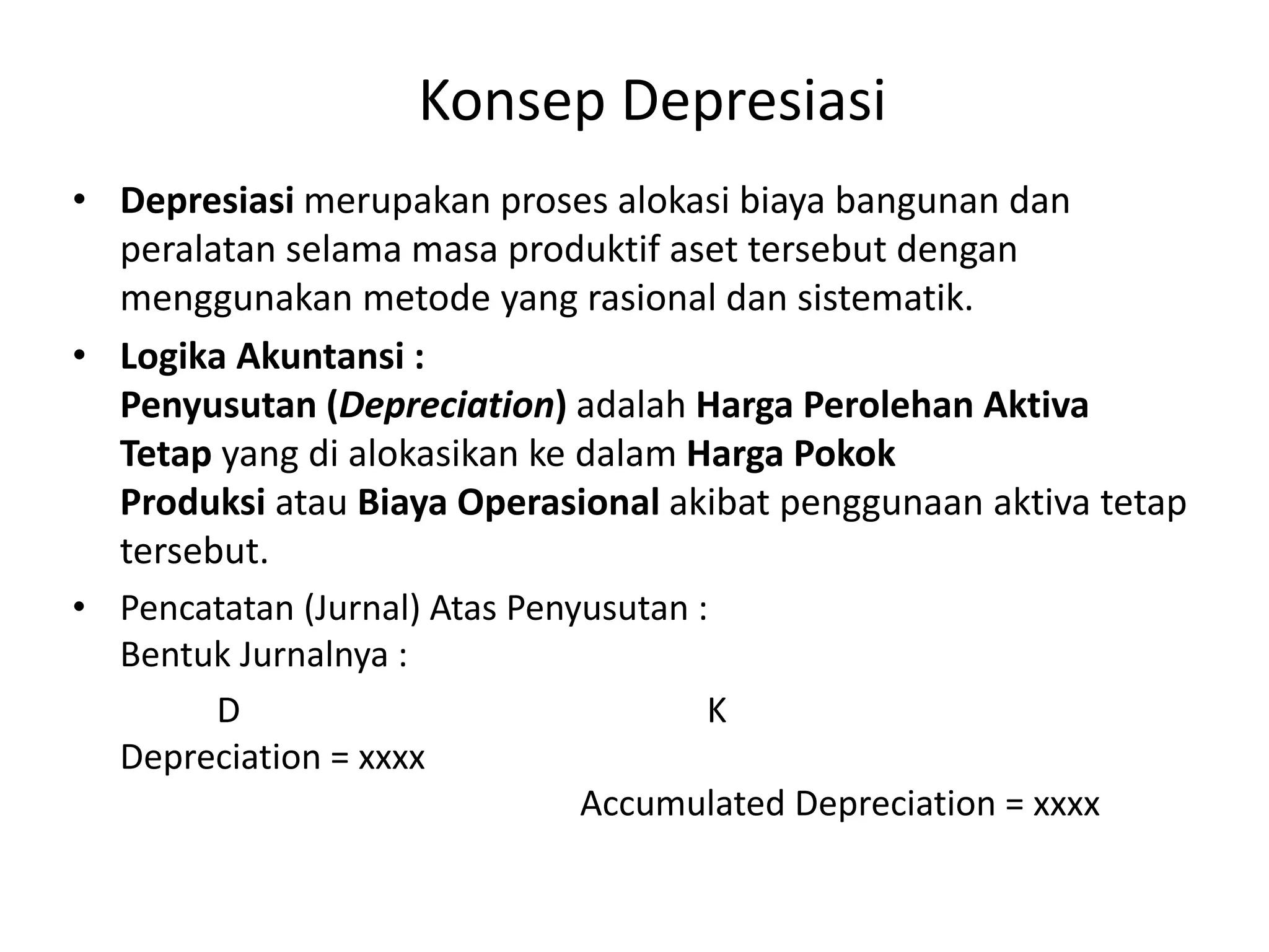 Biaya Akuisisi, Maintenance, Depresiasi (Accounting For Non Accountant ...