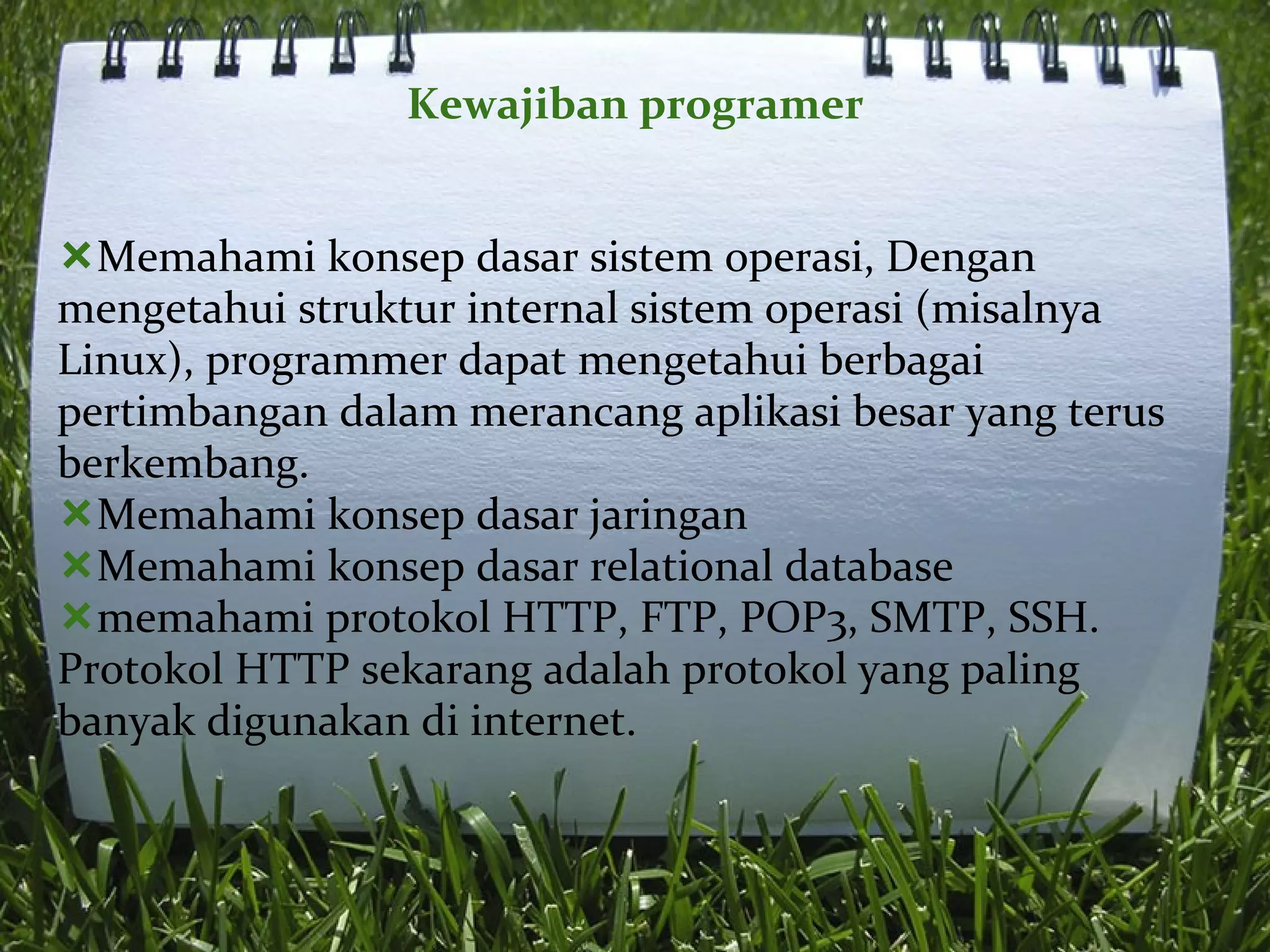 Presentasi kelompok 1 etika programer | PPT