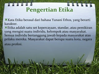 Presentasi kelompok 1 etika programer | PPT