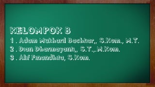 Pemantapan Proposal Skripsi Kelompok Keilmuan B | PDF