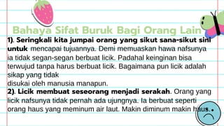 presentasi perbuatan tercela akidah akhlak | PPTX