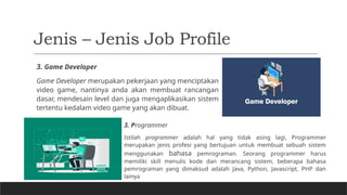 PRESENTASI KELOMPOK jenis jenis profesi tkj | PPTX