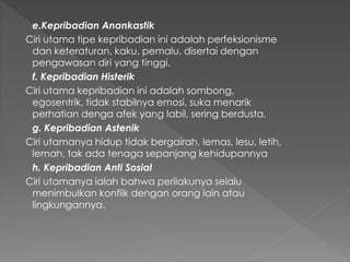 Presentasi kepribadian (psikologi) | PPTX