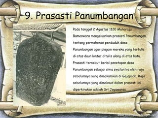Presentasi kerajaan kediri, singasari, majapahit dan buleleng | PPTX