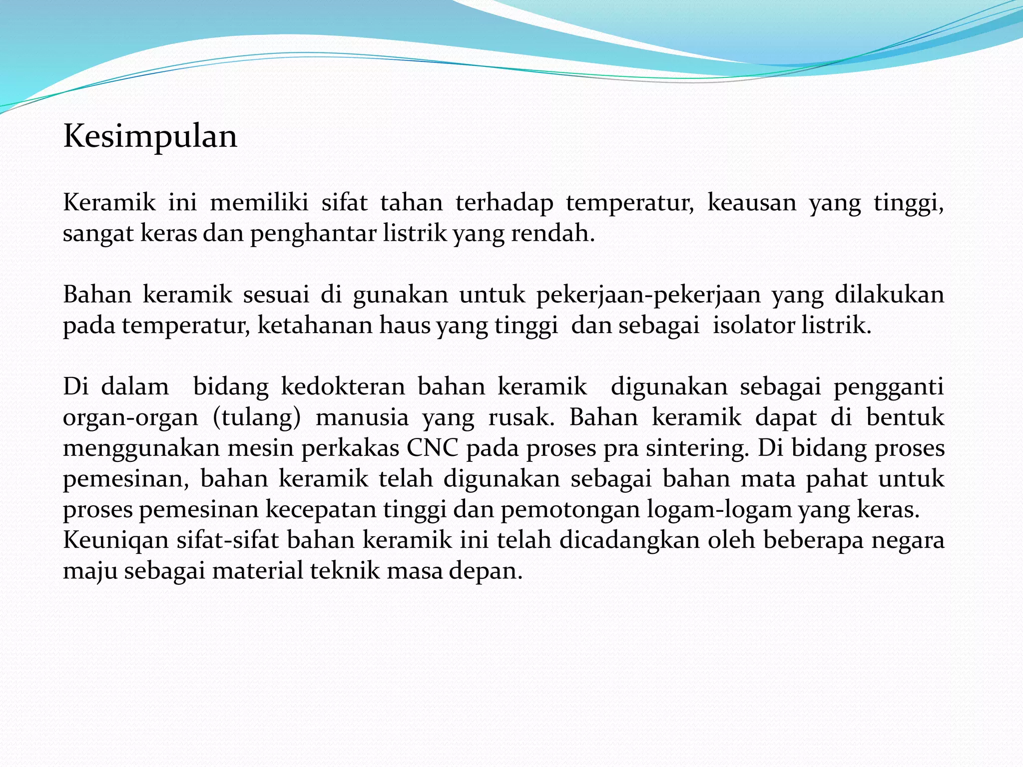 Presentasi keramik Teknik Mesin | PPTX