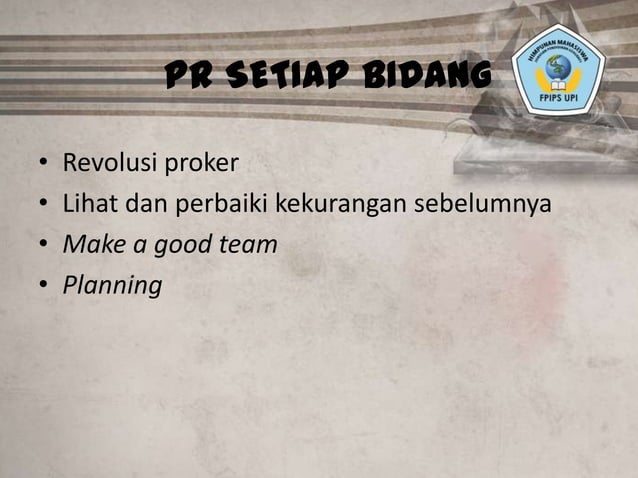 Presentasi Ketua HMJP Geografi | PPTX