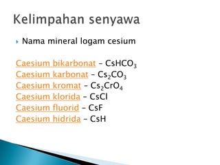 Presentasi Cesium | PPTX