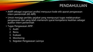 Presentasi kode etik AAIPI dan simwasda | PPTX