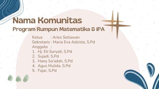 Presentasi KOmbel rumpun IPA dan Matematika.pptx