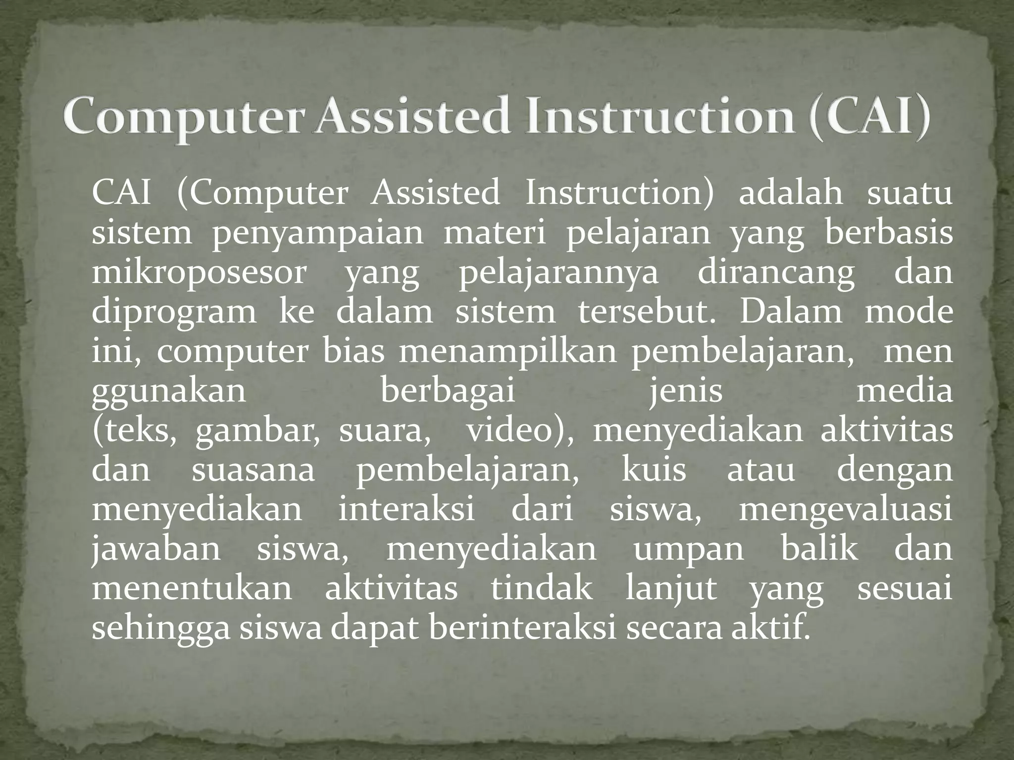 Presentasi komputer untuk pendidikan | PPTX