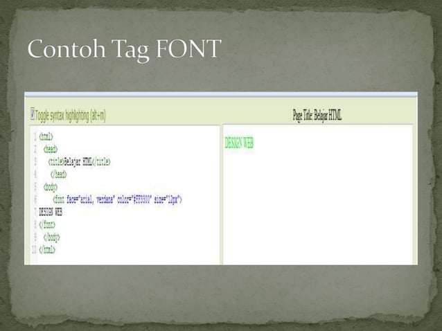 Presentasi konsep dasar html | PPTX