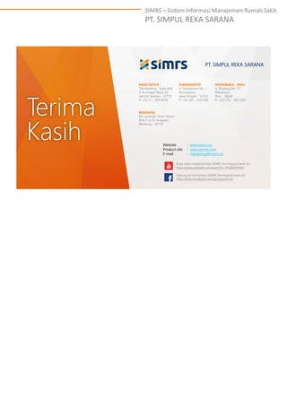 Kerjasama Operasional Implementasi SIMRS Terintegrasi | PDF