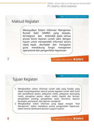 Kerjasama Operasional Implementasi SIMRS Terintegrasi | PDF