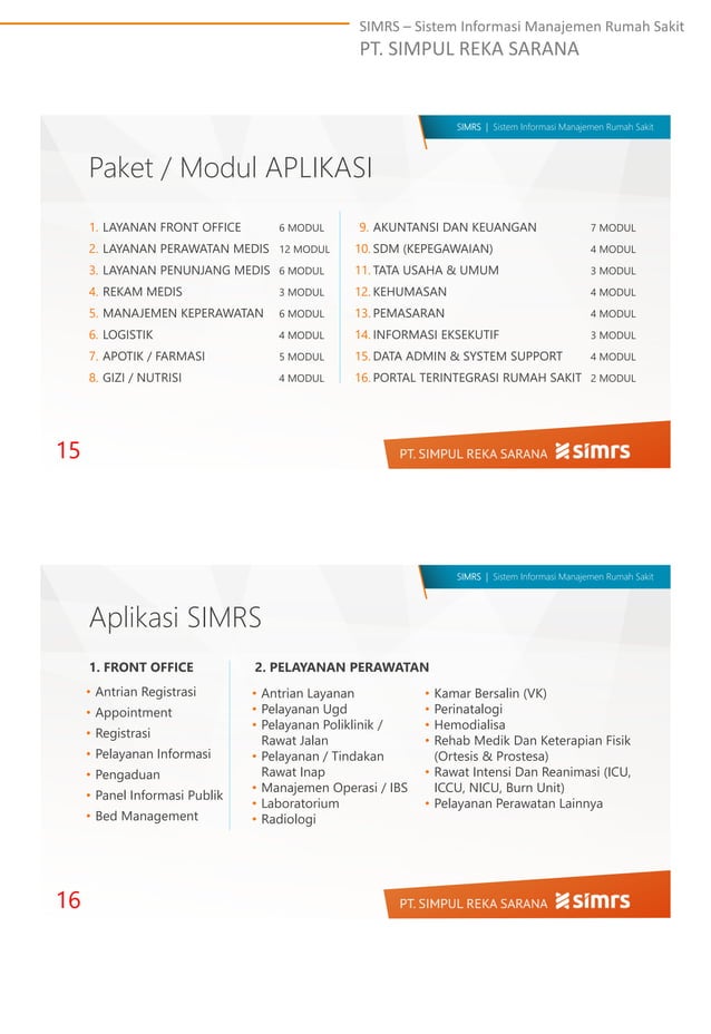 Kerjasama Operasional Implementasi SIMRS Terintegrasi | PDF