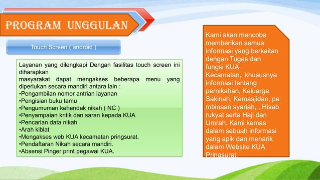 Presentasi kua pringsurat1 | PPT