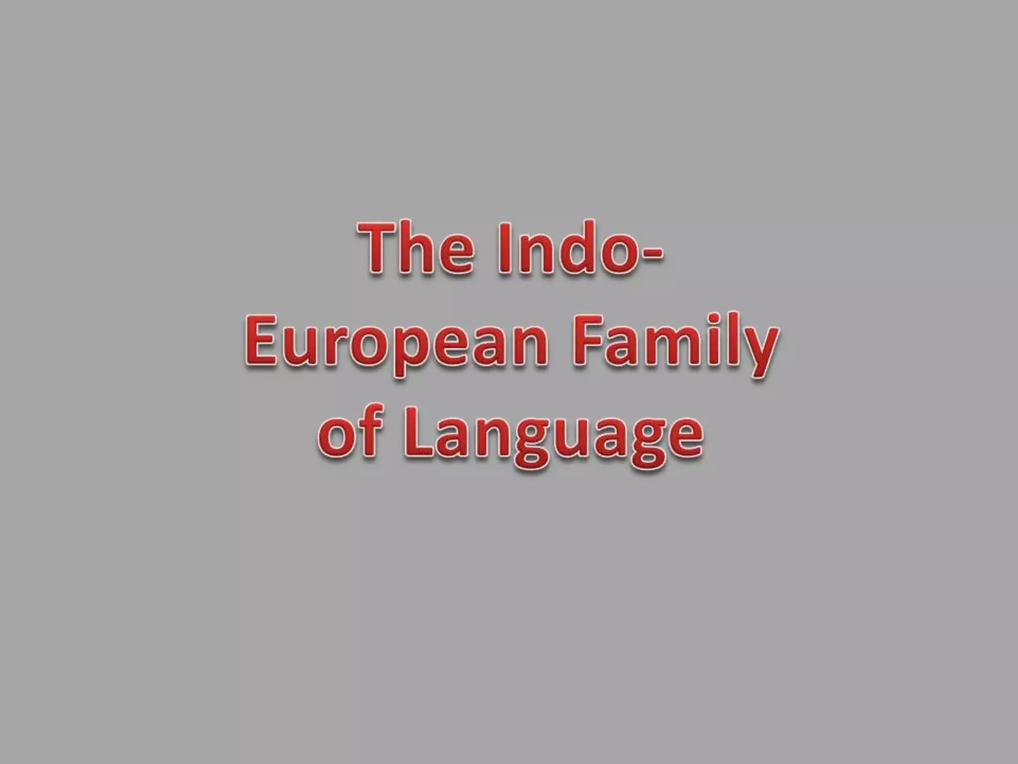 indo-european family language | PPT