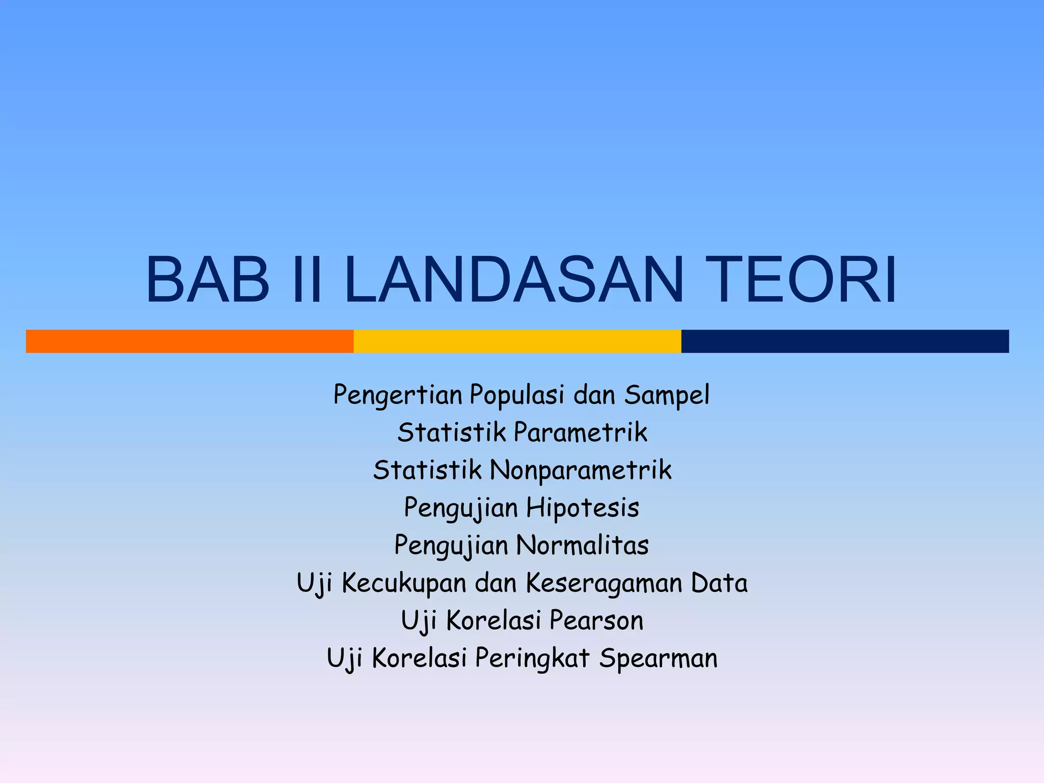 Presentasi lab statistik | PPTX