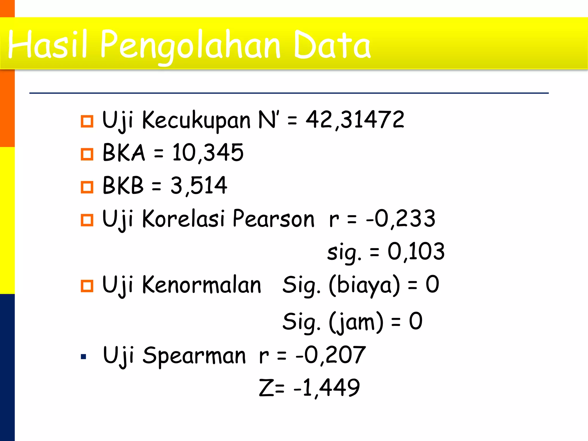 Presentasi lab statistik | PPTX