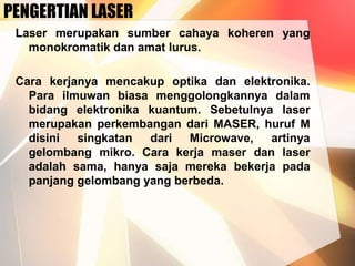 Presentasi laser gas | PPTX