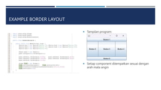 Presentasi latihan pemrograman Java GUI menggunakan SWING | PPTX