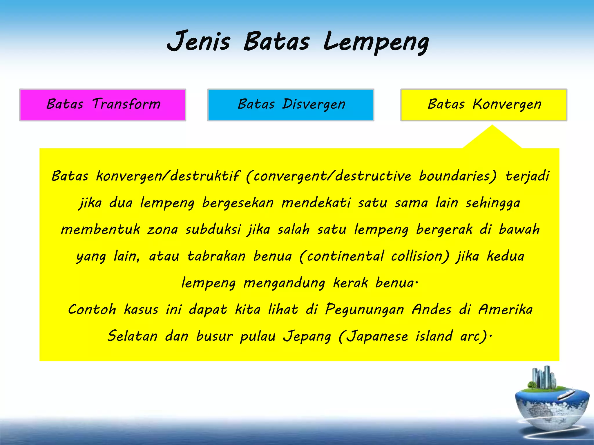 Presentasi lempeng tektonik | PPTX