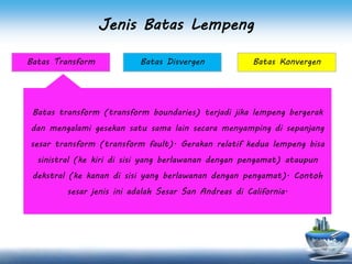 Presentasi lempeng tektonik | PPTX