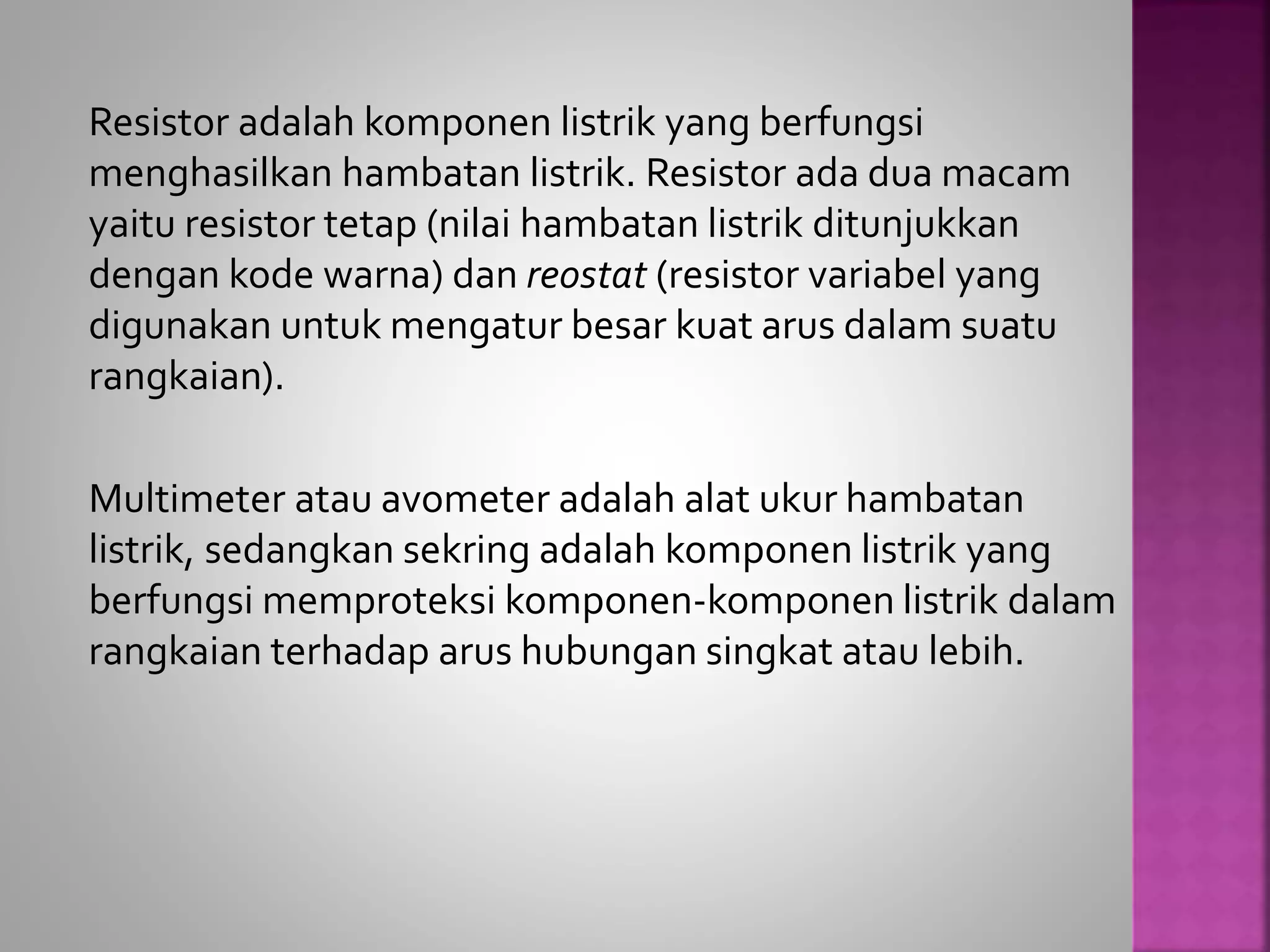 Presentasi listrik dinamis laura | PPTX