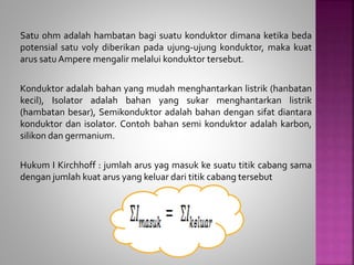 Presentasi listrik dinamis laura | PPTX