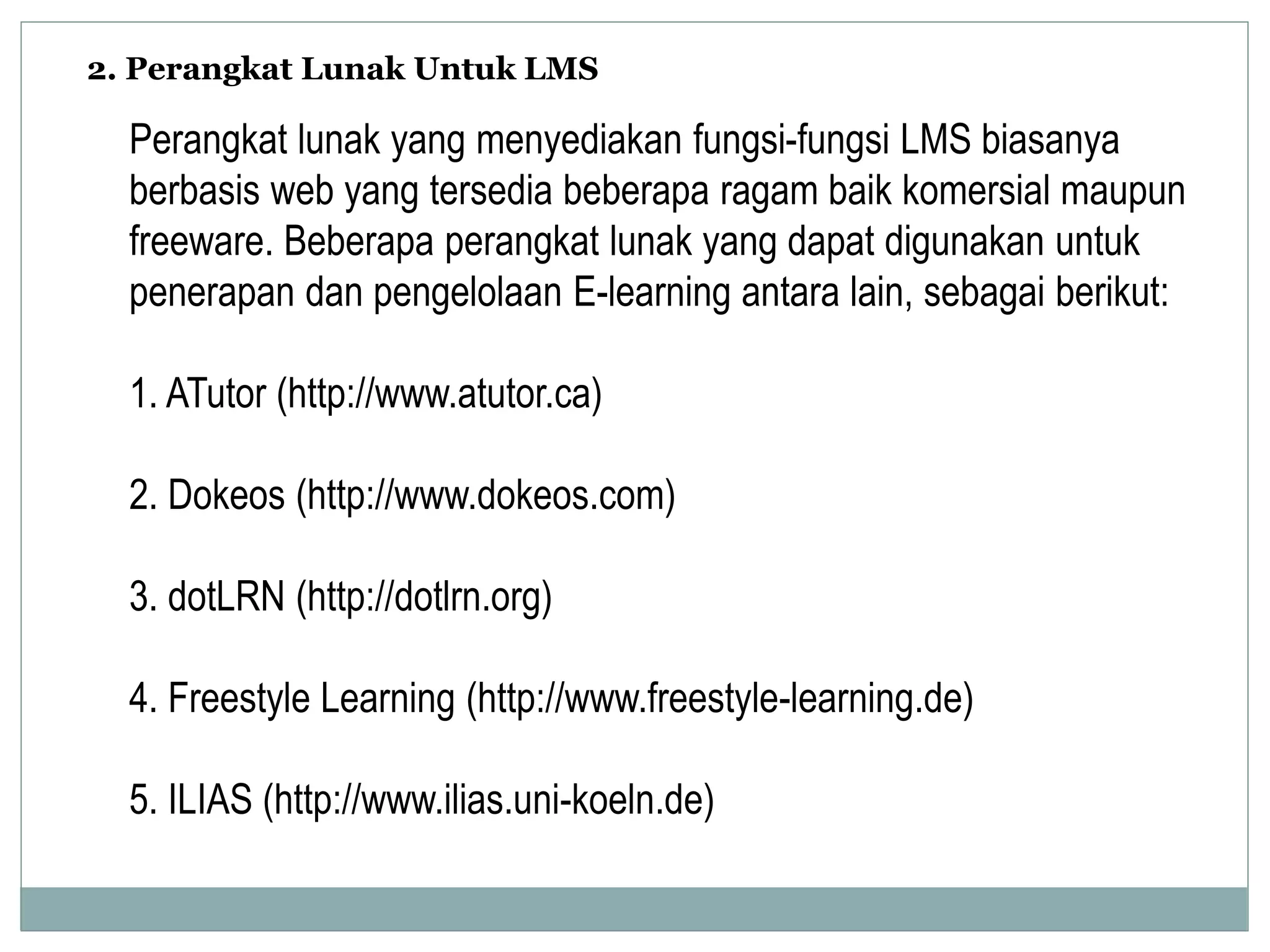 Presentasi lms | PPTX