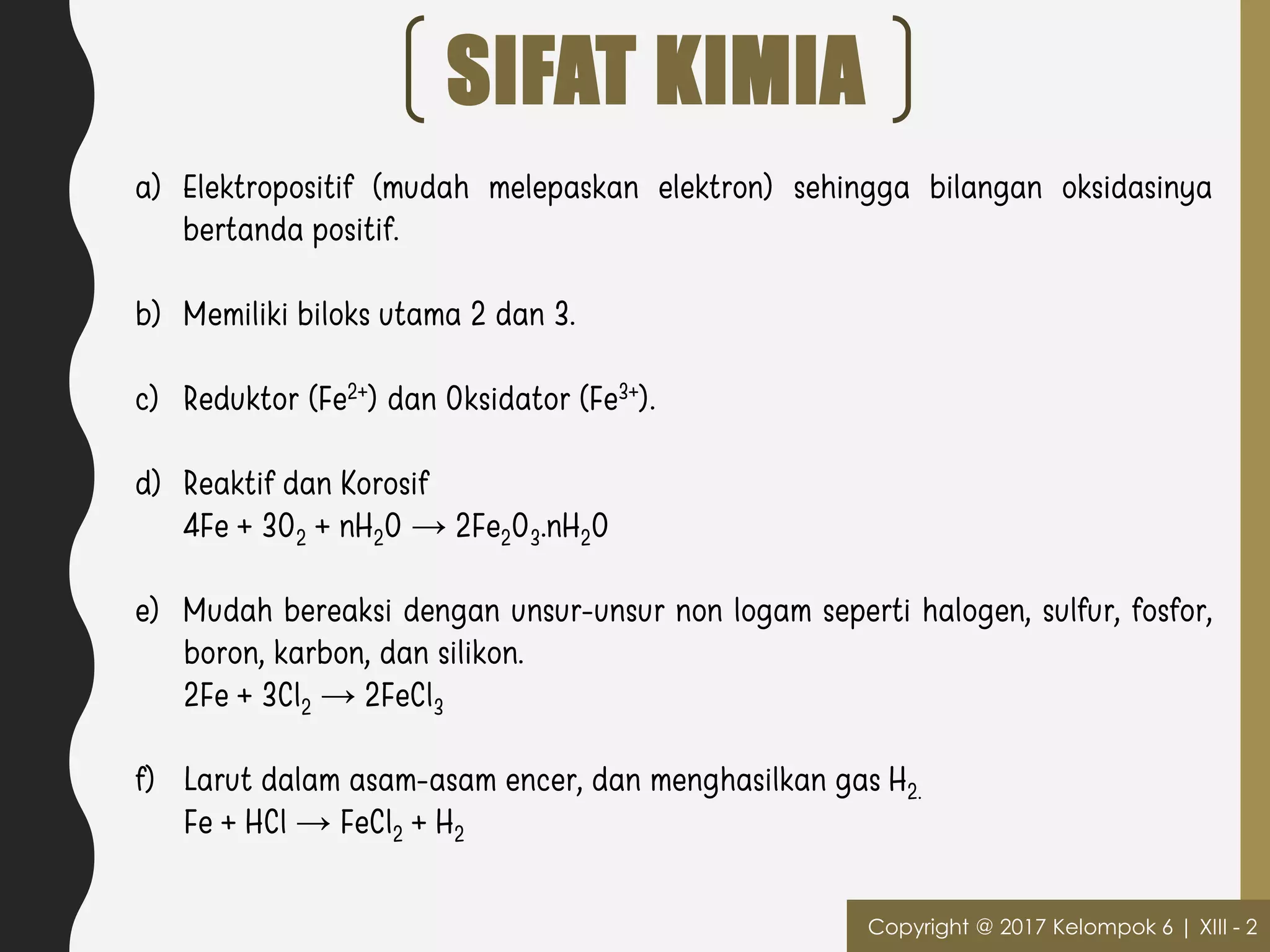 [Presentasi] Logam Besi (Fe) | PDF