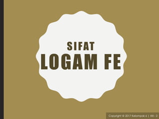 [Presentasi] Logam Besi (Fe) | PDF