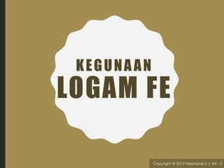 [Presentasi] Logam Besi (Fe) | PDF