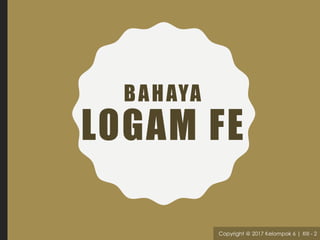 [Presentasi] Logam Besi (Fe) | PDF