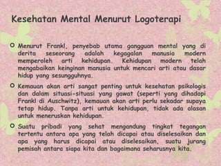 Logoterapi - Viktor E. Frankl | PPT