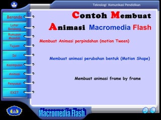 Presentasi TEKNIK MENDESAIN DAN CONTOH MEMBUAT MACROMEDIA FLASH.. | PPT