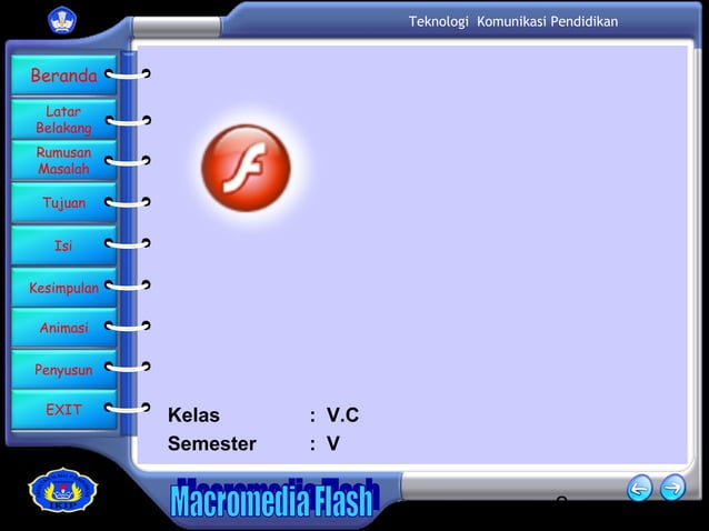 Presentasi TEKNIK MENDESAIN DAN CONTOH MEMBUAT MACROMEDIA FLASH.. | PPT