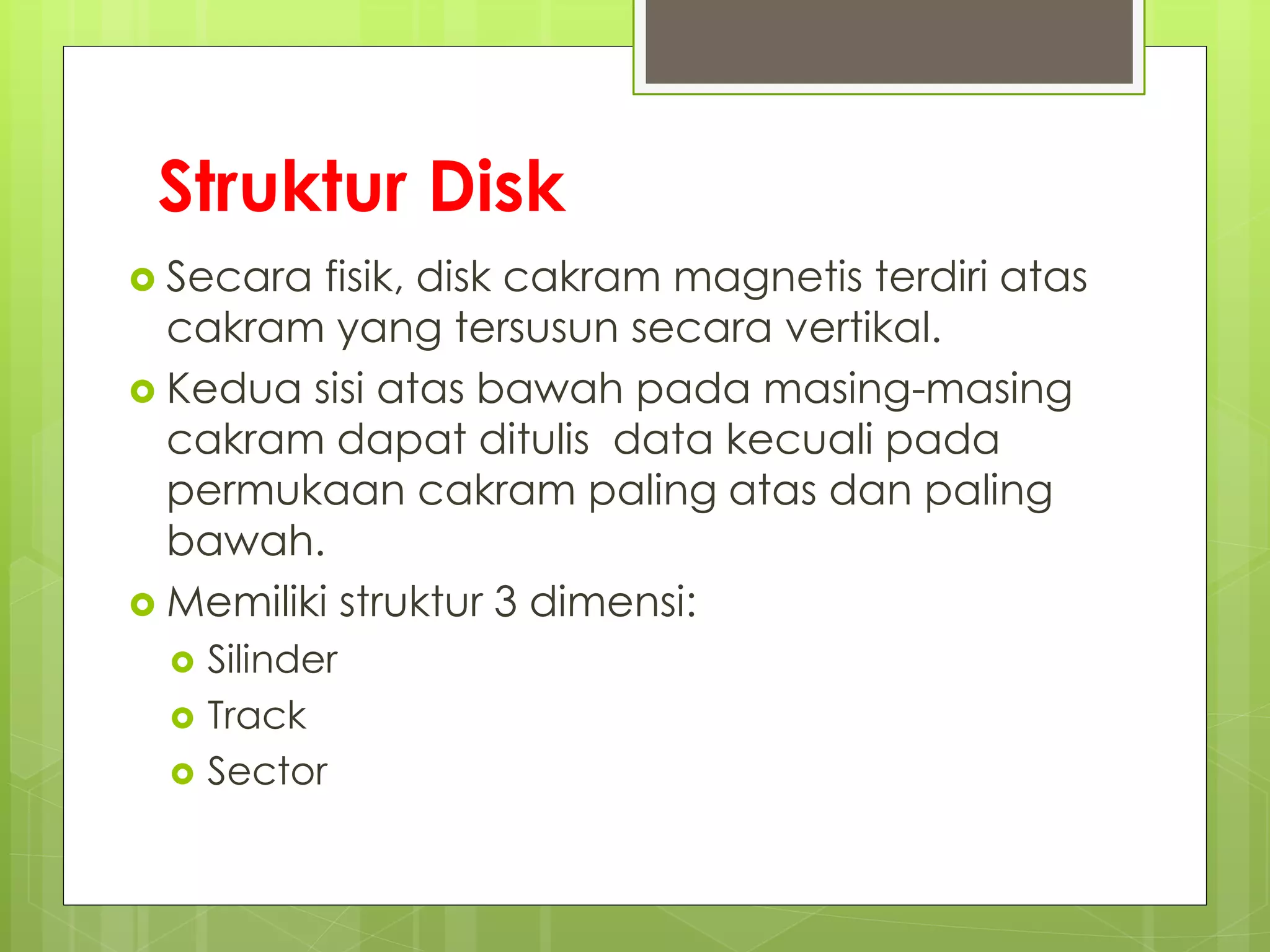 MANAJEMEN DISK Mata Kuliah Sistem Operasi | PPTX