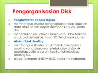 MANAJEMEN DISK Mata Kuliah Sistem Operasi | PPTX