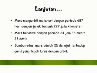 Presentasi mars | PPTX