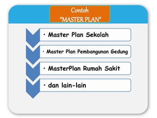 Mengenal master plan | PPTX