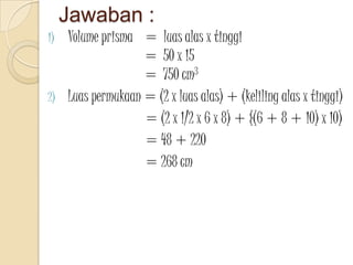 Presentasi matematika prisma kelompok 6 | PPTX