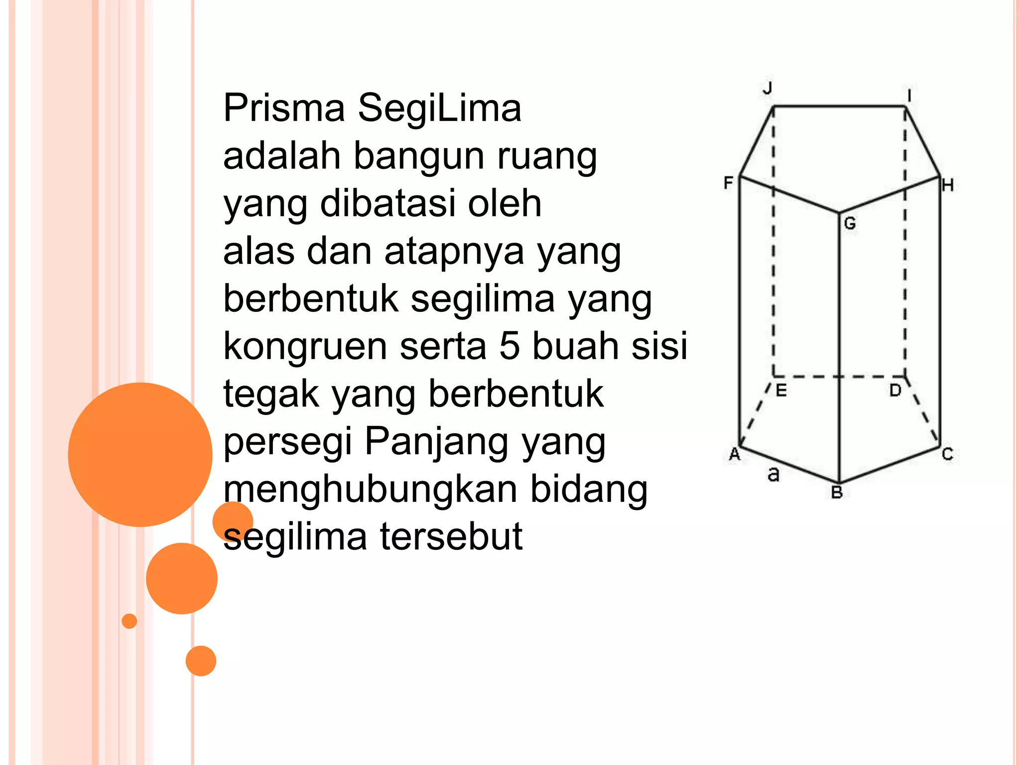 Presentasi matematika prisma segilima | PPTX