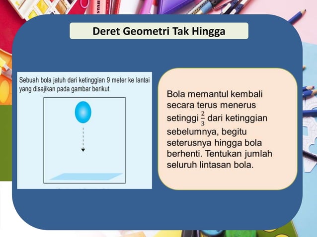 Materi Barisan dan Deret Geometri SMA ppt | PPT