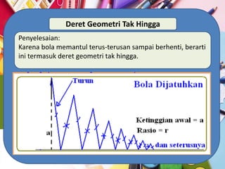 Materi Barisan dan Deret Geometri SMA ppt | PPT